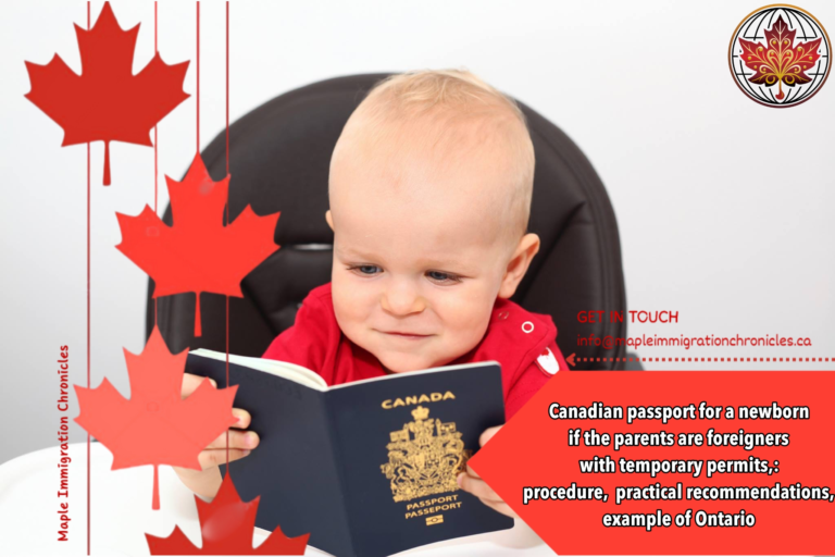 Canadian passport for a newborn if the parents are foreigners with ...